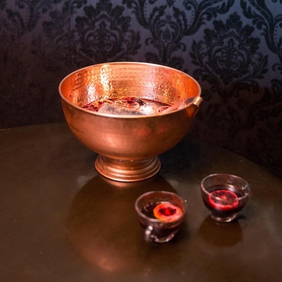 Mount Gay Rum | Dining | Hammered Copper Punch Bowl 5 Across Copper ...